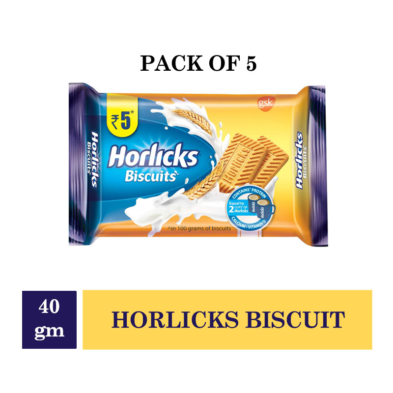 Horlicks Biscuit 45gm Pack of 5 Pcs